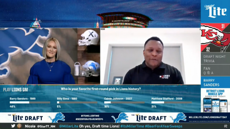 How the Detroit Lions Monetized the Draft with Interactive Cloud Graphics