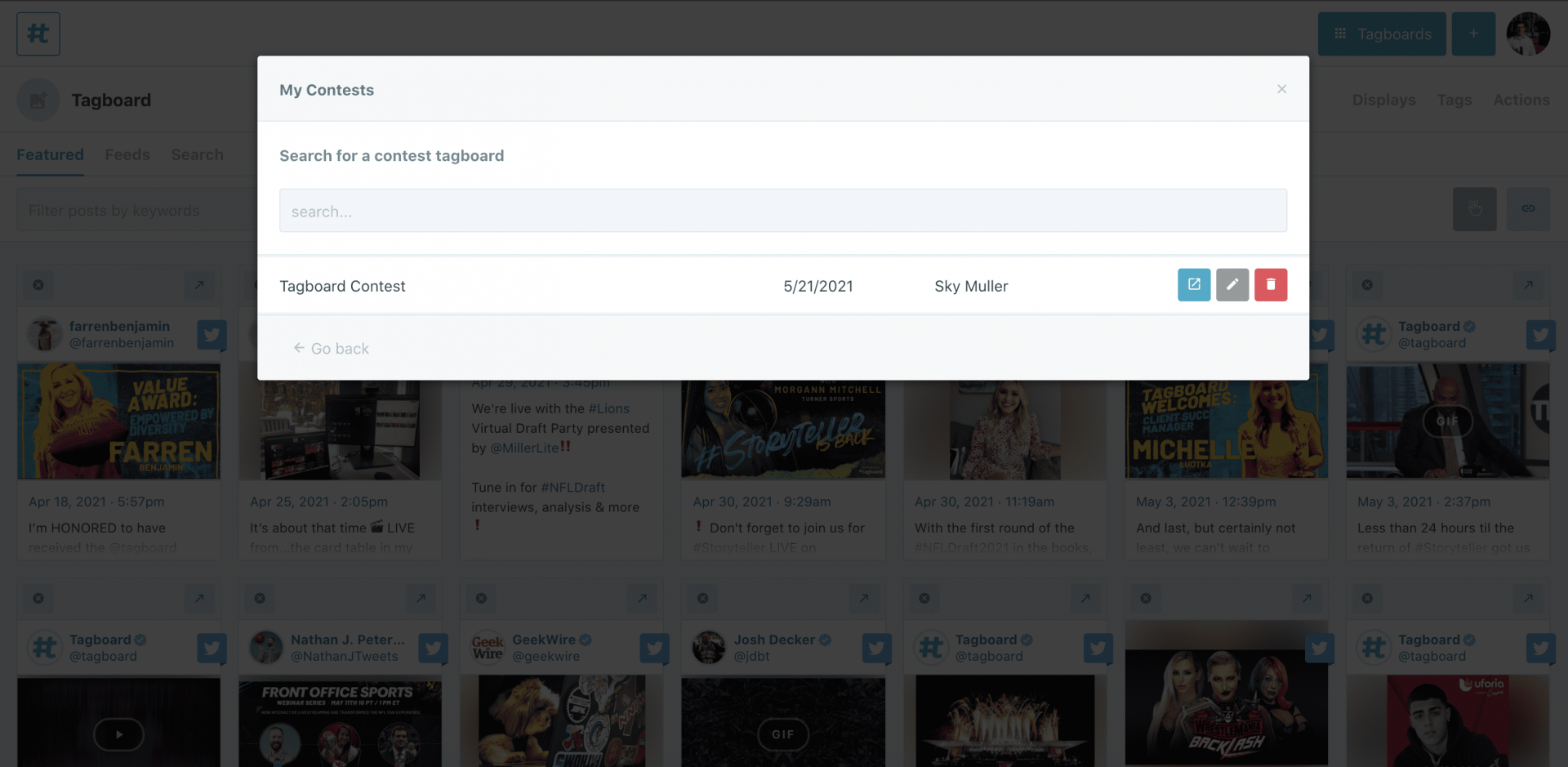 New Tagboard Features